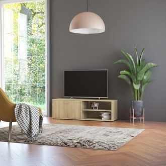 vidaXL Vidaxl - Meuble tv Ch&ecirc;ne sonoma 120x34x37 cm Bois ding&eacute;nierie