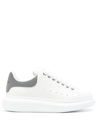 Alexander McQueen Oversized-Sneakers aus Leder - Wei&szlig;