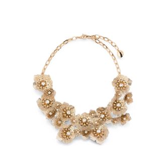 Carolina Herrera Floral Crystal-embellished Necklace
