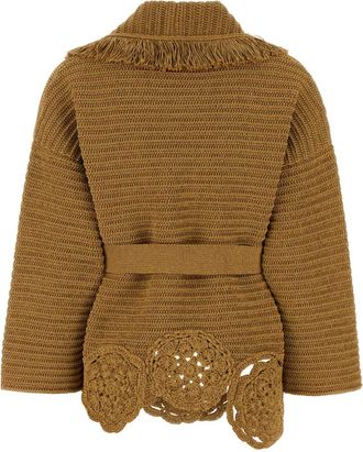Alanui Island Memories Cardigan - Gold