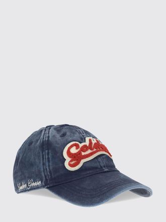 Golden Goose Baseballkappe aus Vintage-Denim mit gesticktem Logo-Patch