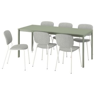 IKEA VIHALS / VIHALS Tisch und 6 St&uuml;hle