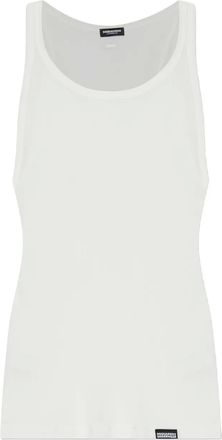 Dsquared2 débardeur côtelé - Blanc