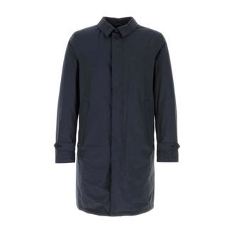 Herno Gef&uuml;tterter Trenchcoat - - Coats - Herren - Blau - S