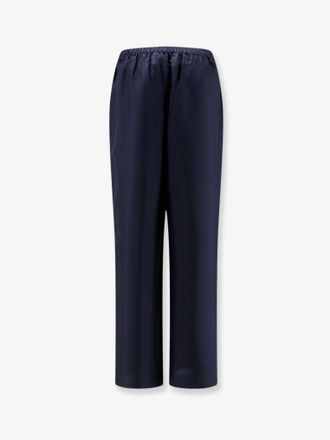 R&oacute;he Womens Silk Trousers Blue