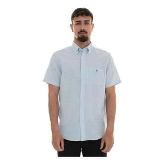 GANT Homme, Chemises, Bleu, Taille: 3XL Chemise &agrave; manches courtes