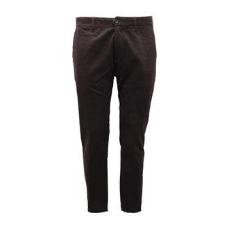 Officina36 Bestickte Baumwollhose - - Trousers - Herren - Schwarzk - L