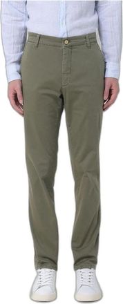 Jeckerson Pantalon Chino en Coton Stretch - Homme - Pantalons - Vert - Taille: W34