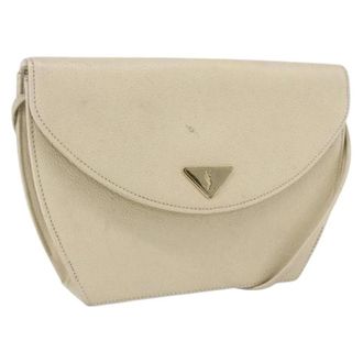 Saint Laurent Sac bandouli&egrave;re en cuir Pre-owned - Femme - Pre-owned - Beige - Taille: ONE Size