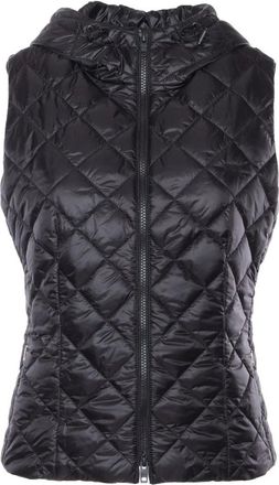 Fay Femme, Vestes, Noir, Taille: 44 FR Gilet Trapunta Cappuccio