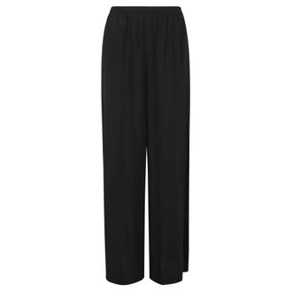 Max Mara Femme, Pantalons, Noir, Taille: 38 FR Wide Pantalons