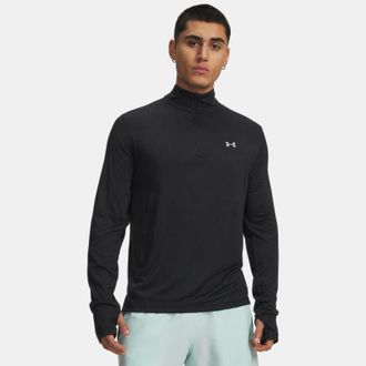 Under Armour Velociti Oberteil mit &frac14;-Zip f&uuml;r Herren Schwarz / Reflektierend XXL