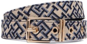 Tommy Hilfiger G&uuml;rtel Th Square 2.5 Jacquard AW0AW18894 Beige