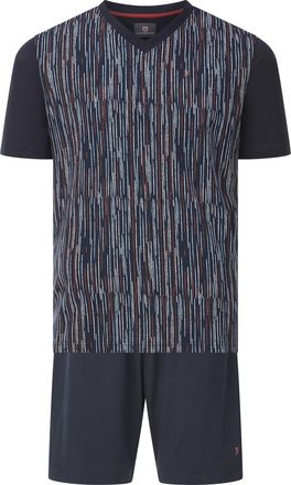 Jan Vanderstorm Herren Kurzer Schlafanzug Runeberg dunkelblau, 68/70