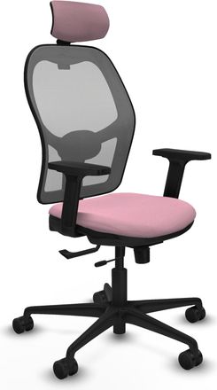 Piqueras y Crespo Ergonomischer Stuhl mit 2D-Armen, h&ouml;henverstellbarer Lendenwirbelst&uuml;tze und h&ouml;henverstellbarem Kopfteil, h&ouml;henverstellbar und neigbar. Ausgestattet mi