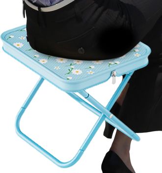 Generic Hocker für Erwachsene,Klapphocker Platzsparend Robust | Robuster Leichter Sitz Für Outdoor Camping Angeln Gastronomie Platzsparend