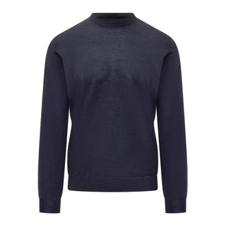 FILIPPO DE LAURENTIIS Leichter Merino-Rundhalspullover - - Knitwear - Herren - Blau - 4XL
