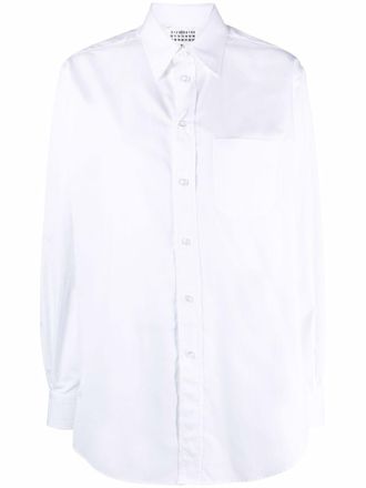 Maison Margiela Klassisches Hemd - Wei&szlig;