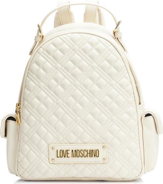 Love Moschino Damen Rucksack, Weiß