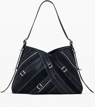 Desigual Femme, Sacs, Noir, Taille: ONE Size Sac à main en polyéthylène avec finition texturée