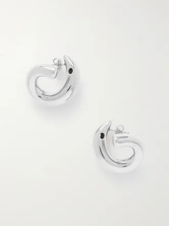 Bottega Veneta Sardine Ohrringe Aus Silber