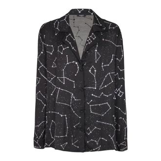 Balmain Homme, Chemises, Noir, Taille: L Chemise pyjama avec strass motif Constellation