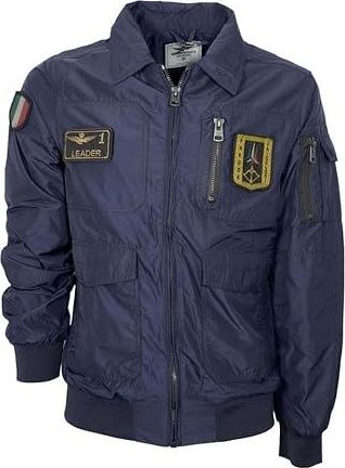 Aeronautica Blouson Homme Pilot AB2071 Bleu, Voir photo, 48
