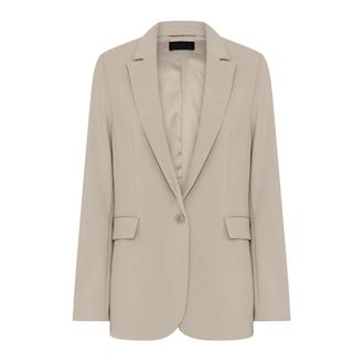 C.Ro Klassischer Blazer in Sandfarbe - - Jackets - Damen - Beige - S
