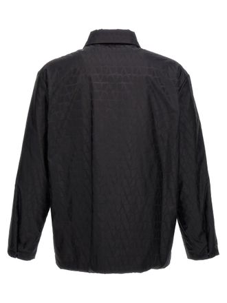 Valentino Garavani Mens Black Polyamide Jacket Clothing