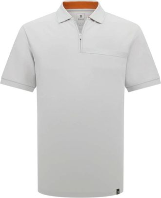 Boggi Milano Homme, Tops, Gris, Taille: 2XL Polo Piqu&eacute; Frais et Cool Jade B Tech