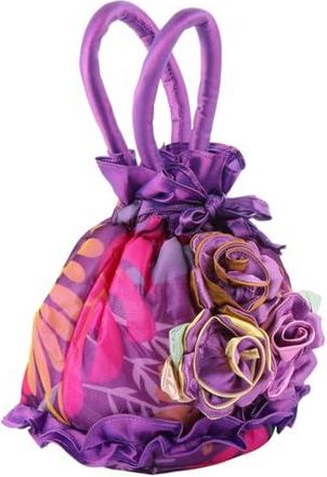 IFUNDOM TEMPNAP Sac Soir&eacute;e Tissu D&eacute;licat Forme Fleur Pochette &agrave; Main &Eacute;l&eacute;gante pour Femme Sac Fourre-tout Soir&eacute;e Portable pour T&eacute;l&eacute;phone et Petits Objets Desig