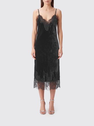 Gold Hawk Mini-robe nuisette en velours avec empi&egrave;cements en dentelle