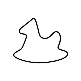 Original Kaiser Original Kaiser Plätzchen Ausstecher Schaukelpferd 7 cm, Weihnachten Plätzchenausstecher, Keksausstecher Edelstahl, Plätzchen Ausstecher für Plätzchen