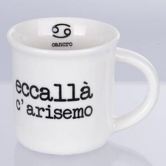 Villa D'Este Home Tivoli Kaffeebecher 90 ml Porzellan Krebs S.P.Q.eRe Sternzeichen