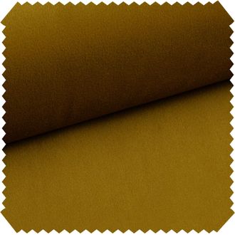 Novely EXQUISIT OTHELLO Samtweicher Velours-Polsterstoff, schmutzabweisender Möbelstoff, Schwer Entzündbare Meterware 1lfm | Farbe: 13 Senfgelb