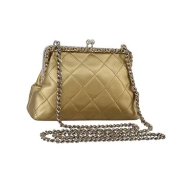 Chanel Pre-owned Cuir sacs-chanel - Femme - Pre-owned - Beige - Taille: ONE Size
