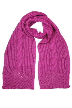 Collezione Alessandro Italienischer Schal Zopf mit schönem Flecht Element 190 x 25 cm