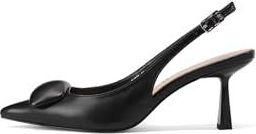 Queen Helena Escarpins Slingback avec talon moyen femme K4519, Noir, 39 EU