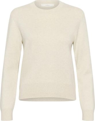 Inwear Wei&szlig;er Melange Strickpullover - - Knitwear - Damen - Beige - XL