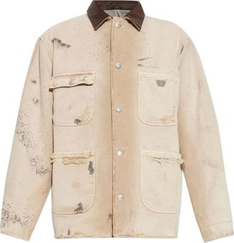 Misbhv Marfa Jacke im Distressed-Look - Nude