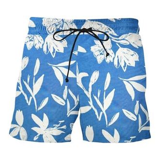 Generic Short de plage d&eacute;contract&eacute; confortable et ample &agrave; manches courtes pour homme d&eacute;contract&eacute; et doux, bleu, XXL