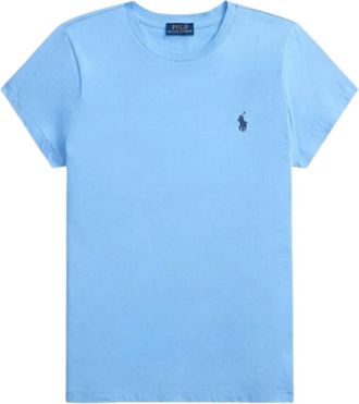 Ralph Lauren Femme, Tops, Bleu, Taille: 40 FR T-Shirt Ras du Cou Chatham