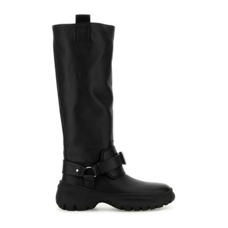 Burberry Femme, Chaussures, Noir, Taille: 36 EU Stomp High Bottes