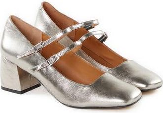 Saison 1865 Sandales à talon Babe en cuir