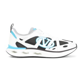 Valentino Garavani Wei&szlig;e Ledersneakers Stilvoll Bequem - - Shoes - Herren - Mehrfarbig - 42 EU