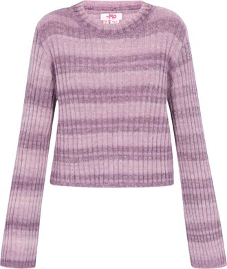 Mymo Pullover Frauen lila mehrfarbig