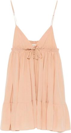 Chlo&eacute; Femme, Robes, Rose, Taille: 36 FR Ruffled Tiered Dress
