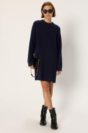 Gerard Darel Robe courte en laine et cachemire - LYSAN - Marine