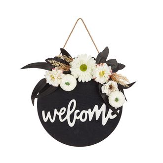 Generic Weihnachtsdekoration, Halloween-Willkommensschild f&uuml;r die T&uuml;r, Halloween-H&auml;ngekranz f&uuml;r die Haust&uuml;r, T&uuml;rh&auml;nger-Dekor, Halloween-Dekor f&uuml;r die Au&szlig;enwan