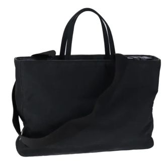 Prada Pre-owned Nylon sacs-main - Femme - Pre-owned - Noir - Taille: ONE Size